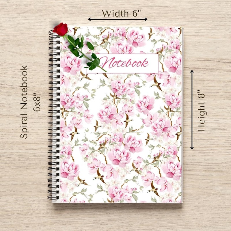 Floral Notebook - Etsy