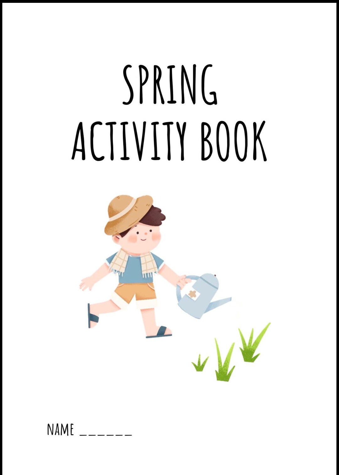 Spring Activity Book for Kids | Printable Learning Activities (digital ...
