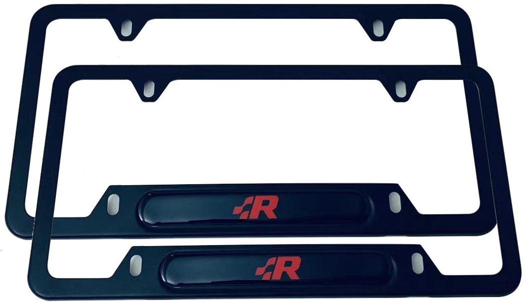 Stainless Steel Grand Sport License Plate Frame Cover for VW Mk4 R32 ...