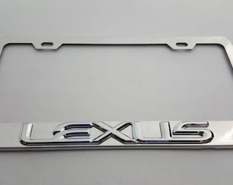 Lexus on Stainless Steel License Plate Frame W/ Bolt Caps - Etsy
