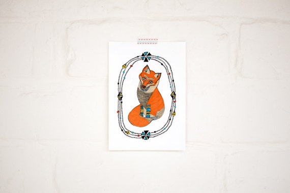 Items similar to Curious Little Fox Digital Print on Etsy