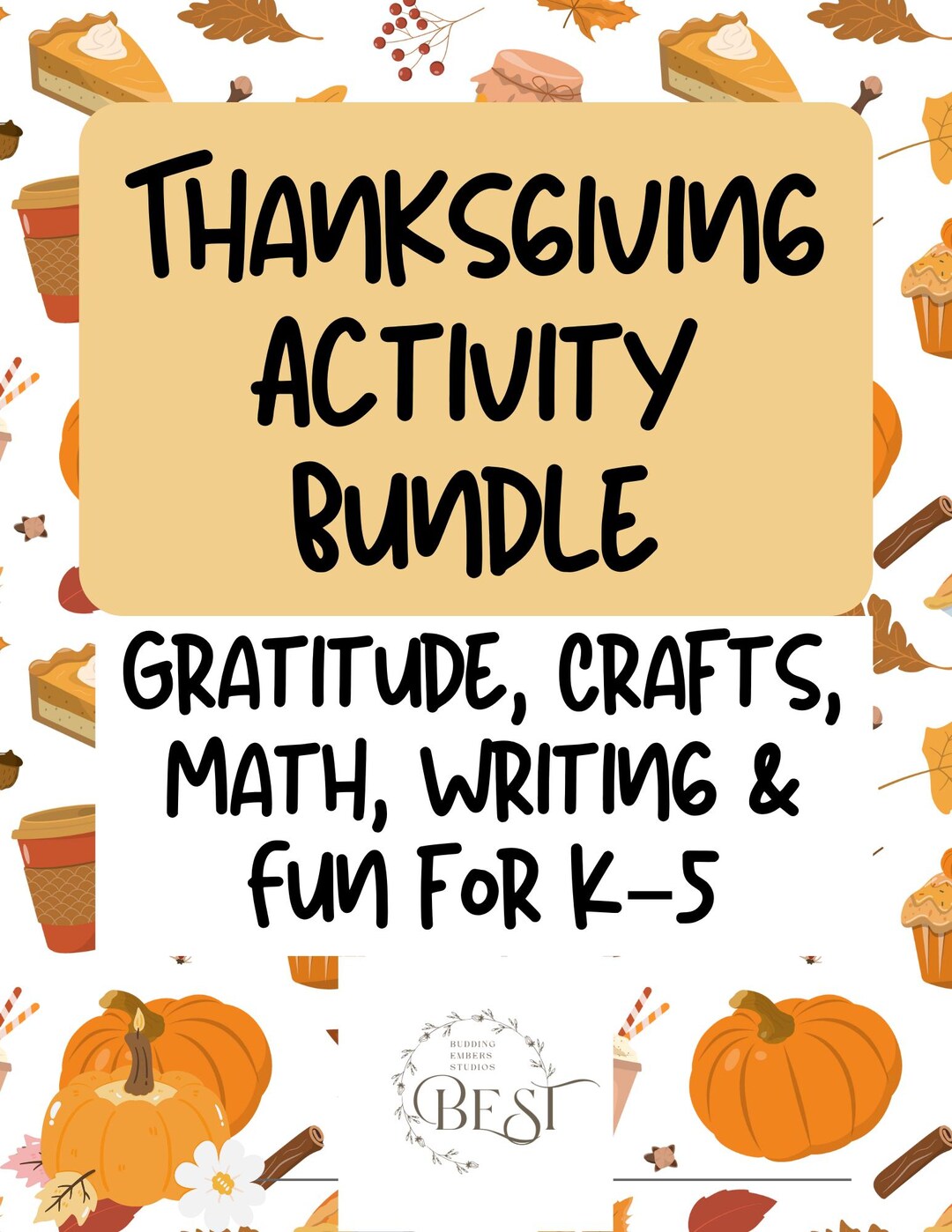 Thanksgiving Activity Bundle for Grades K–5 | Math, Writing, Crafts ...
