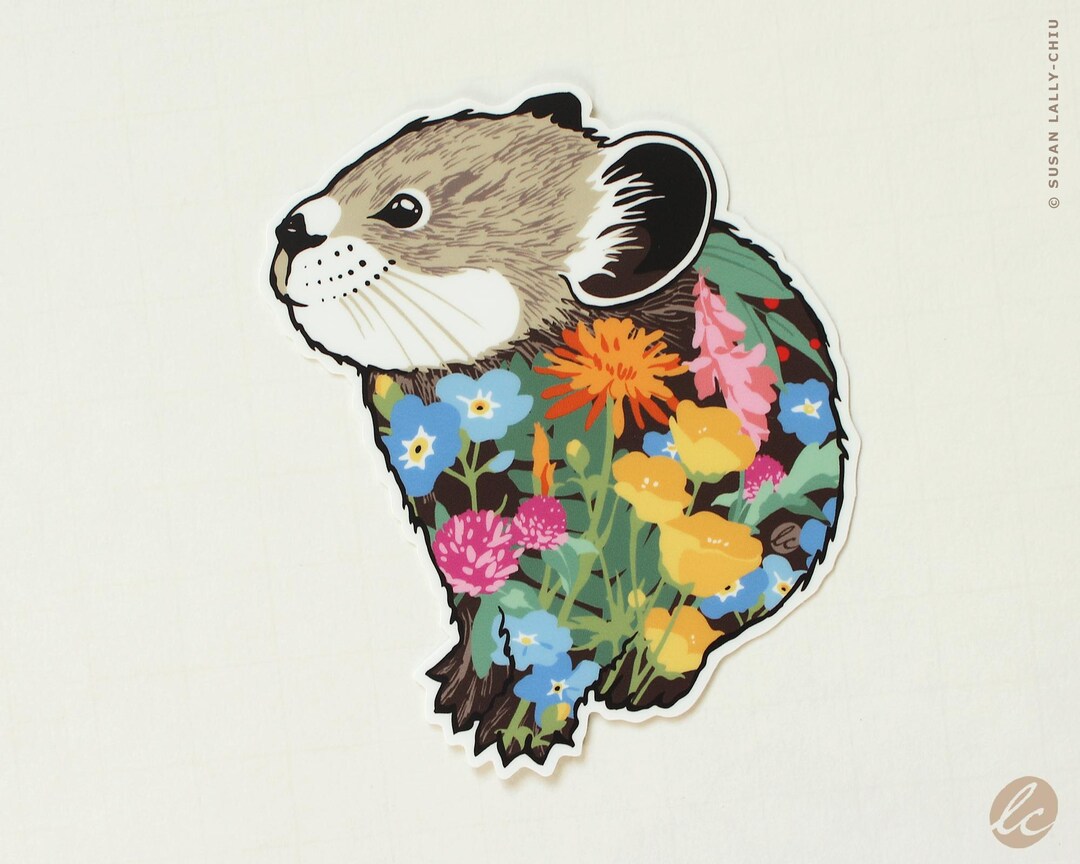 American Pika Sticker Waterproof Water Bottle Decal Cute Sticker - Etsy