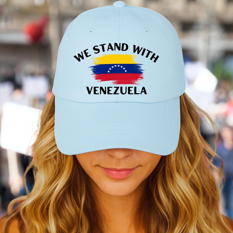 We Stand With Venezuela Hat, Anti Trump Hat, Stop War Pray for ...