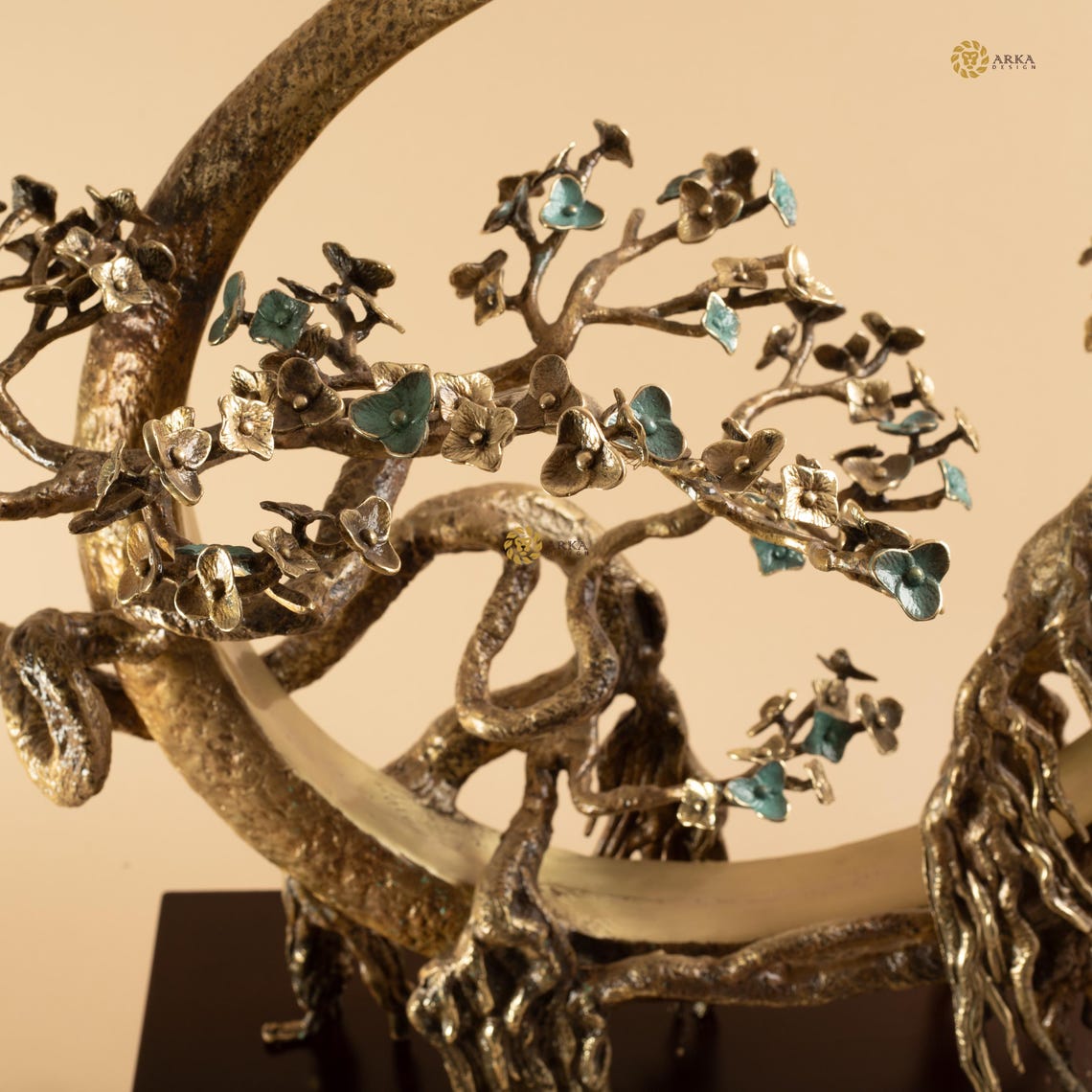Handcrafted Brass Tree of Life Sculpture: Artistic Home Decor - Etsy
