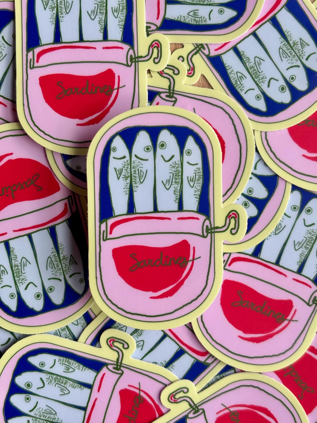 Waterproof Sardine Sticker: Tinned Fish Decal - Etsy