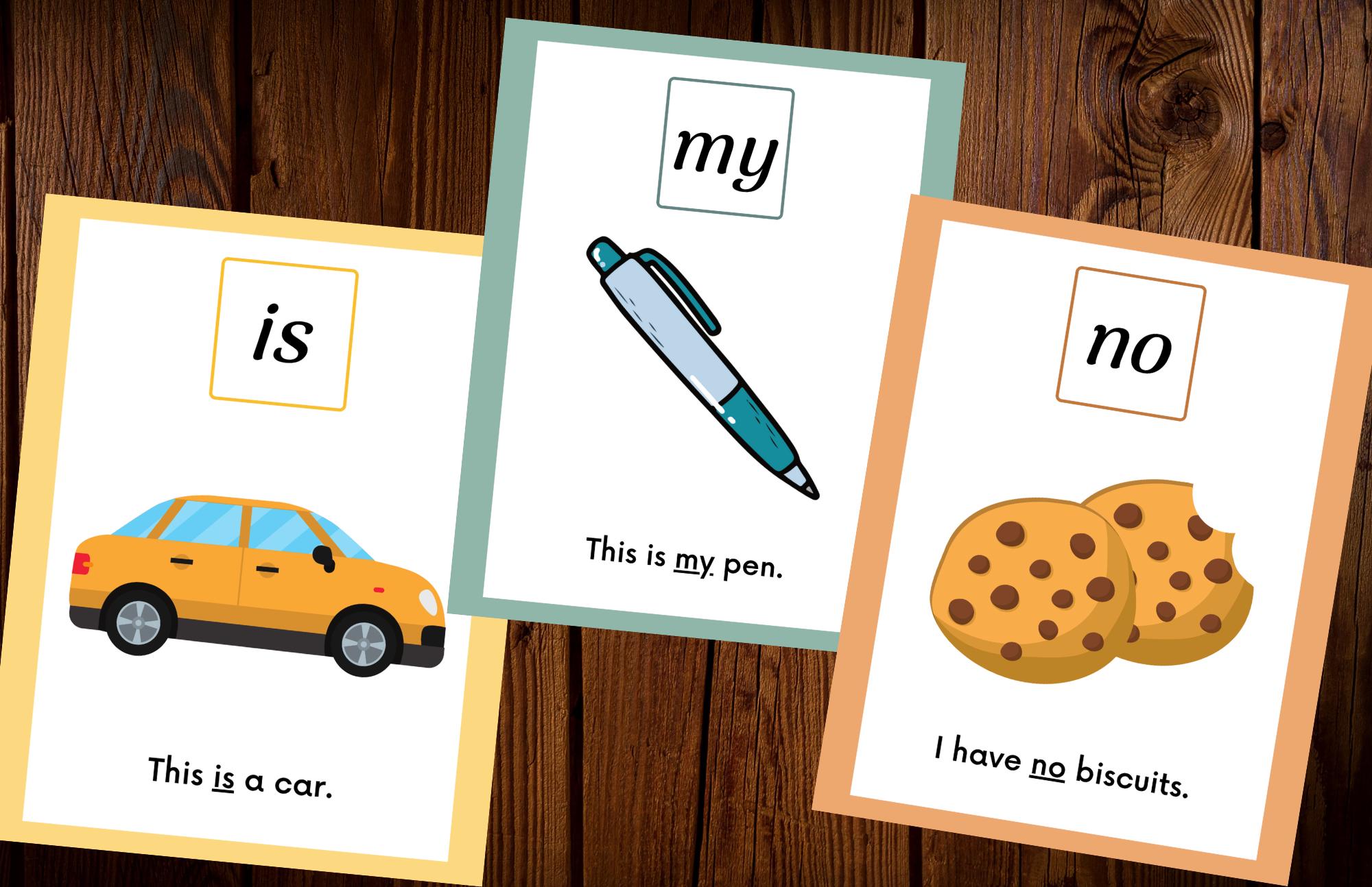 English Sight Words Flash Cards: ESL Vocabulary Learning (PDF + PNG) - Etsy