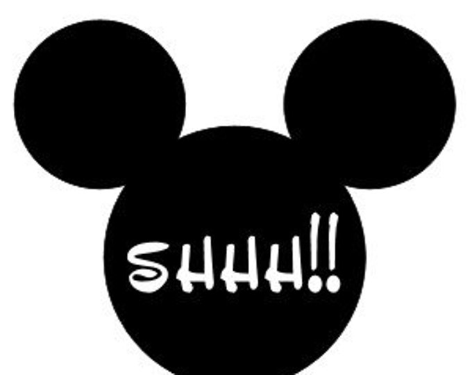 RESERVED for Jenniferberger Mickey Mouse Shhh 2" Round Stickers - Etsy