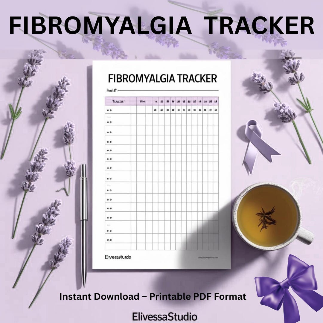 Fibromyalgia Tracker Printable: Symptom, Pain & Flare-up Log (PDF ...