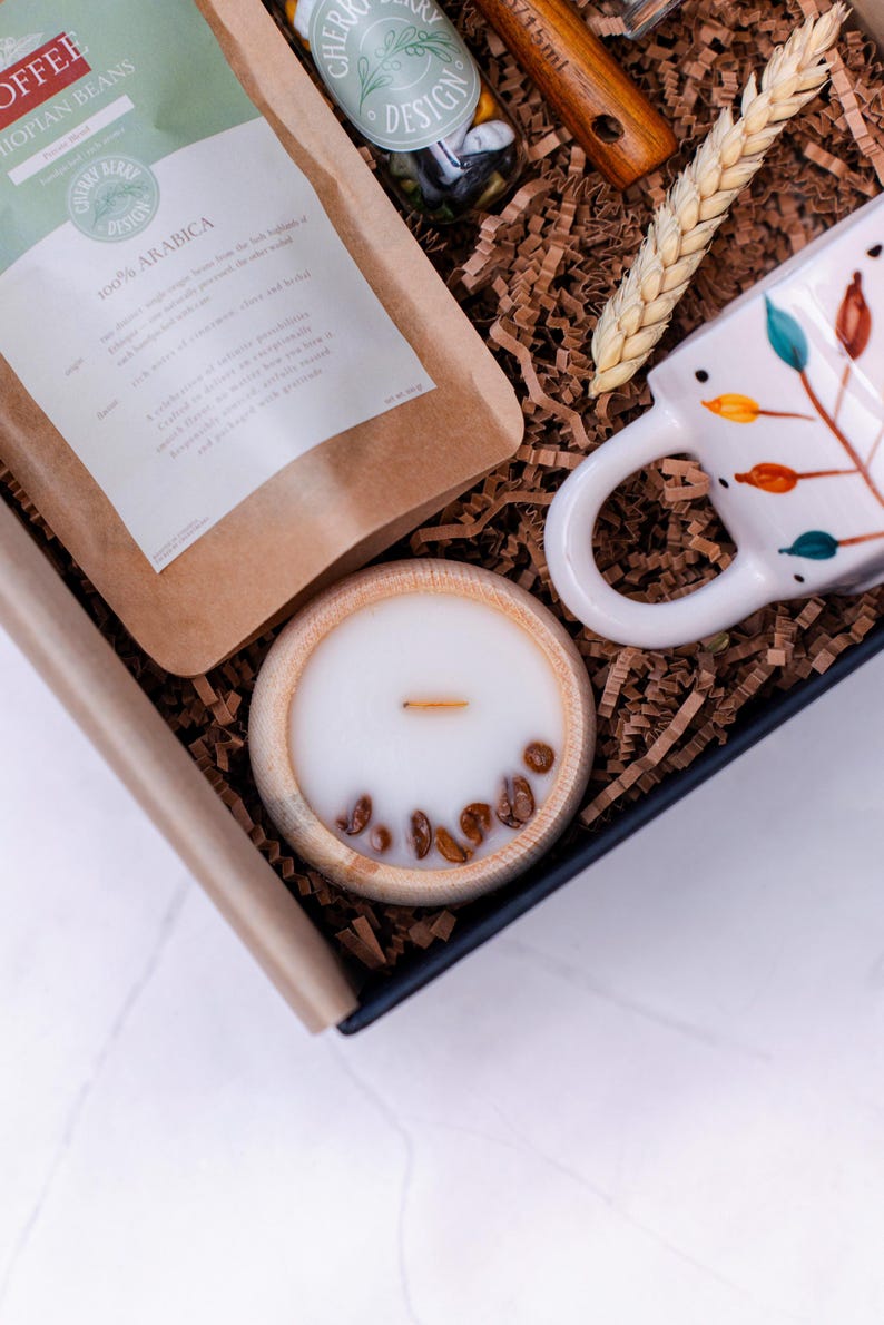 Espresso Gift Box: Ethiopian Coffee Beans, Ceramic Mug & Treats - Etsy