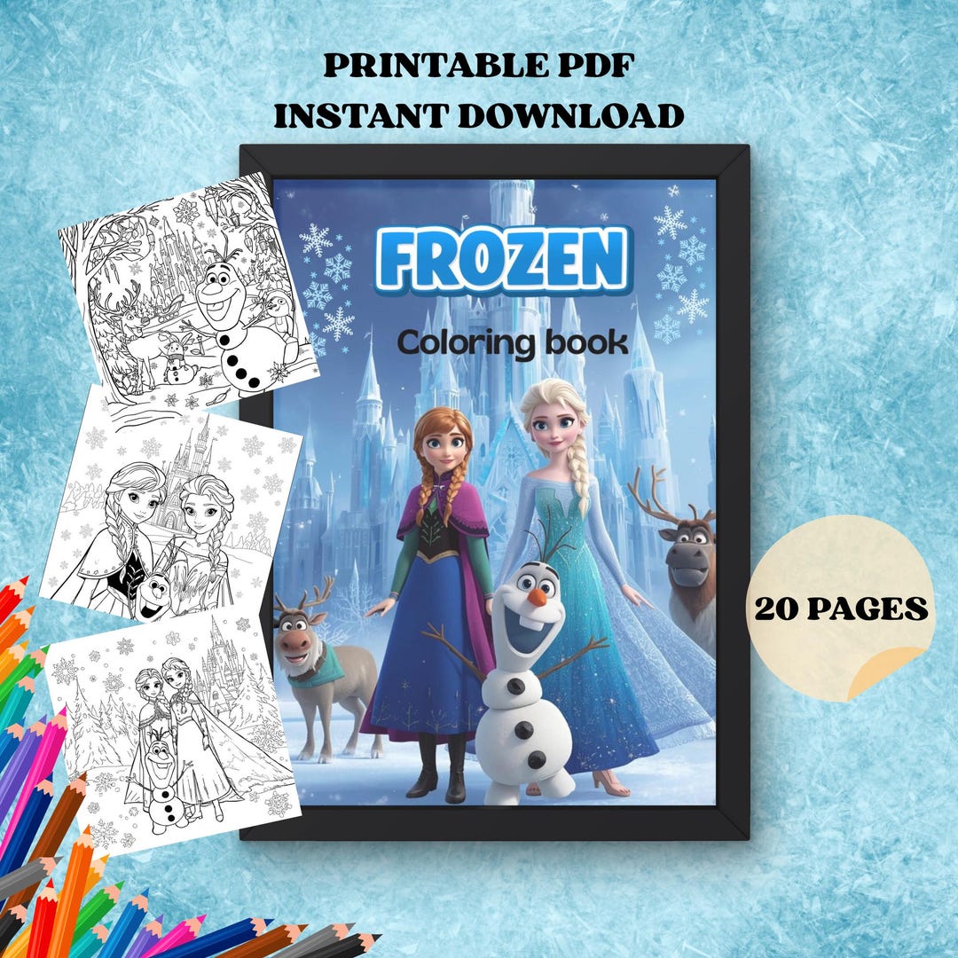 Ice Princess Coloring Book | Winter Coloring Book for Kids | Printable ...