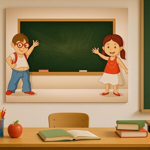 Back to School Classroom Poster, Customizable School or Class Name ...