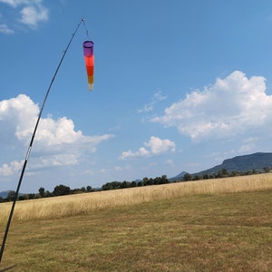 100 Cm SUNSET Wind Cone, Flag Made From 100 % Made From a Recycled ...