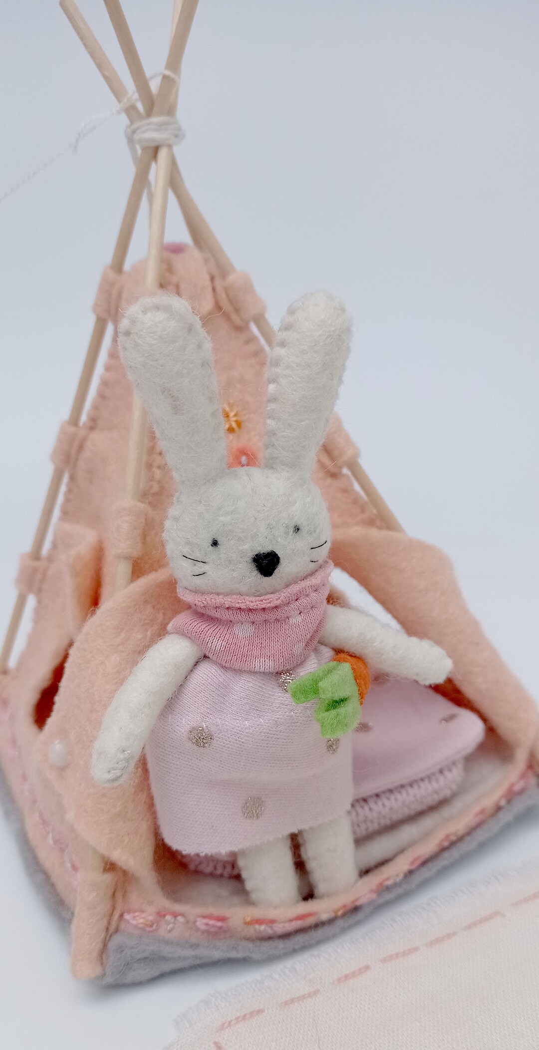 Teepee Camping Adventure Play Set Felt Miniature Tent - Etsy