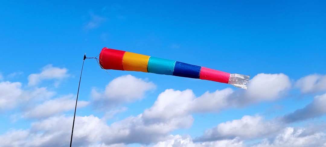 110 Cm RAINBOW Wind Cone Made From 100 % Made From a Recycled ...