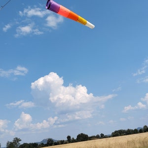 100 Cm SUNSET Wind Cone, Flag Made From 100 % Made From a Recycled ...