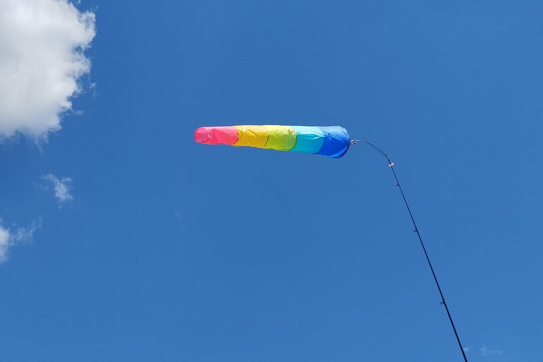 100 Cm RAINBOW Wind Cone Made From 100 % Made From a Recycled ...