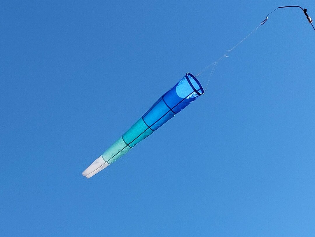 100 Cm BLUE SKY Wind Cone, Flag Made From 100 % Made From a Recycled ...