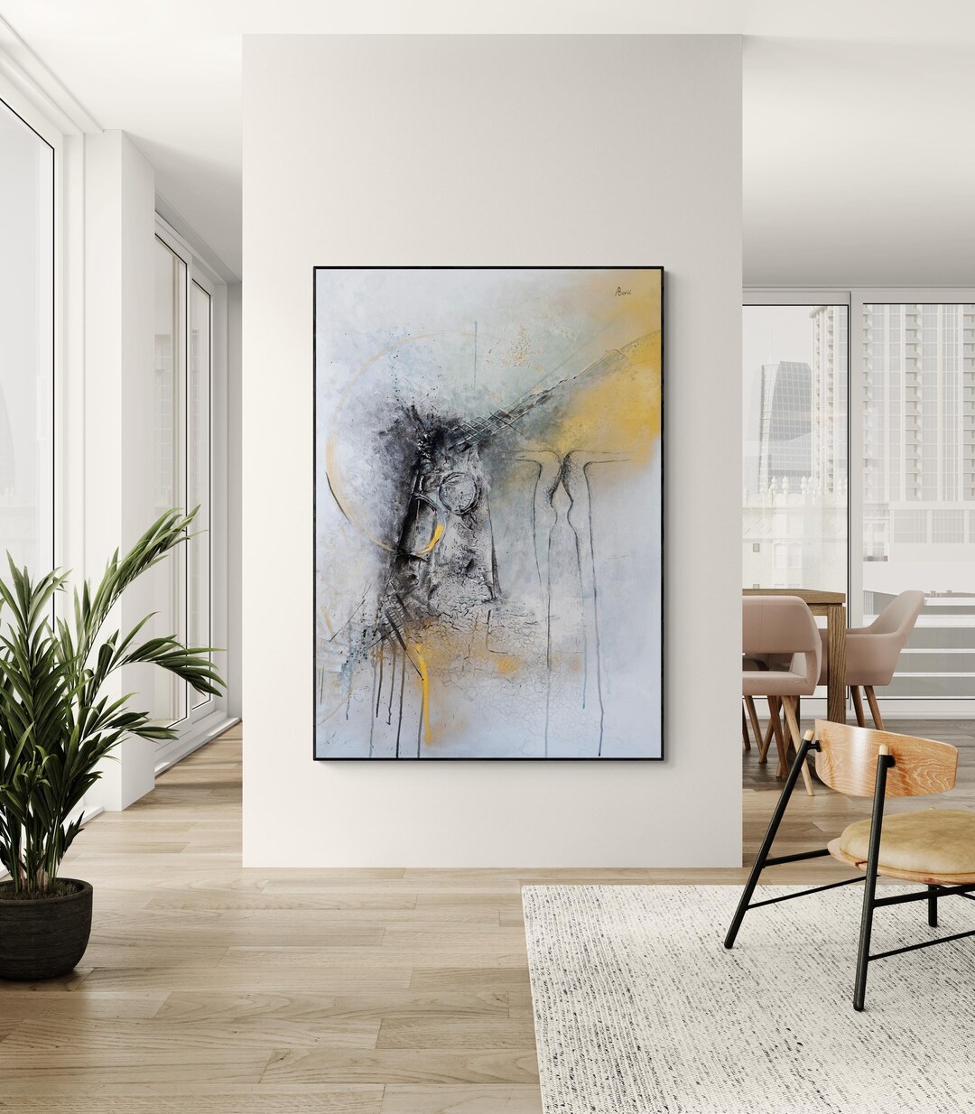 Desert Island, Abstract Art - Etsy