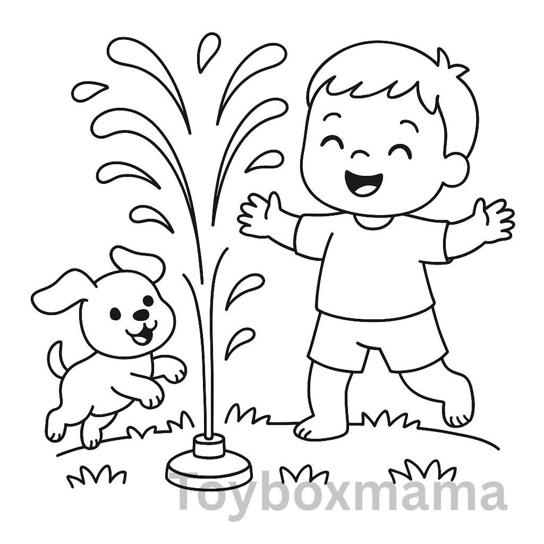 4 Pack Summer Coloring Pages for Kids - Printable Toddler Activity ...