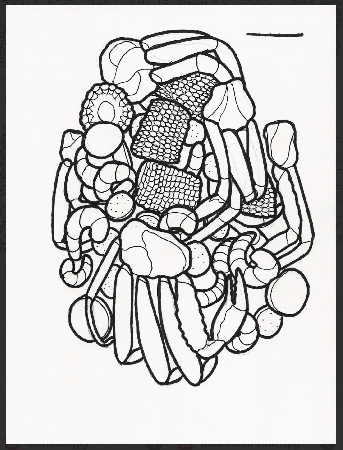 Seafood Coloring Page Shrimp Boil Crab Hand Drawn Image Drawing Sketch ...