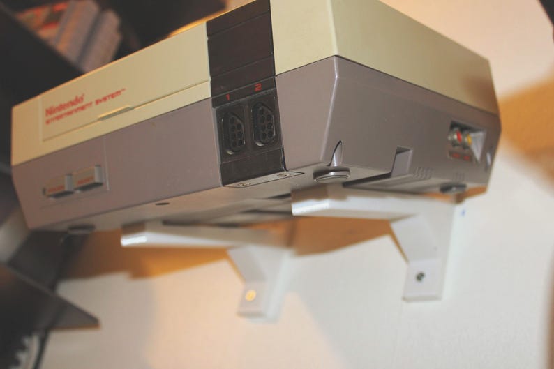 Nintendo NES Console Wall Mount -- 3D Printed -- (mounting Screws ...