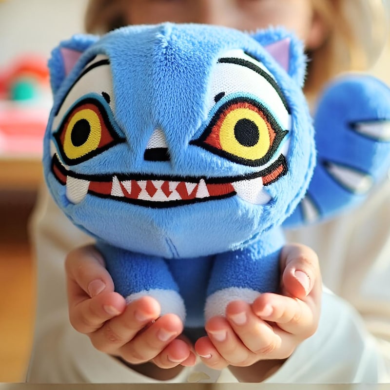 Kpop demon hunters demon cat plush - Etsy.de