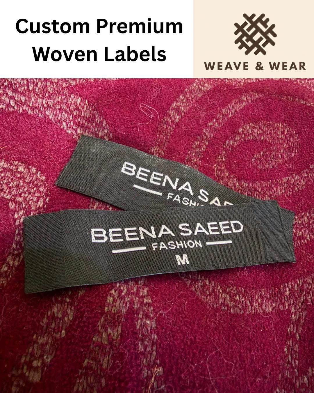 Personalized Woven Labels for Clothing | Custom Brand Tags for Apparel ...