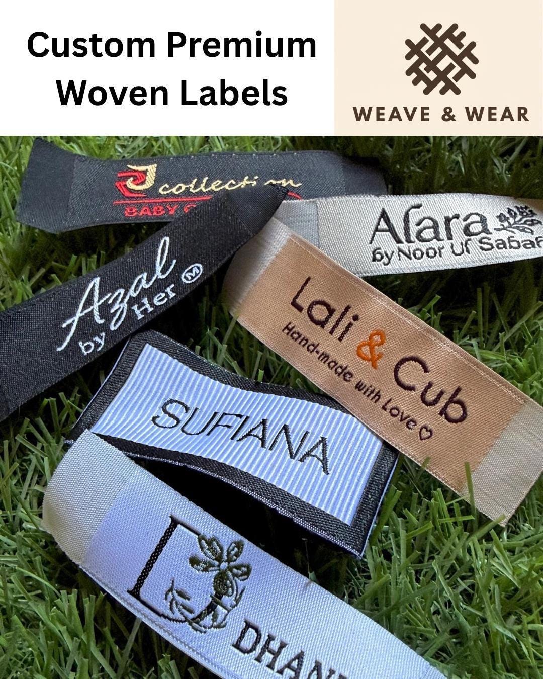 Custom Woven Clothing Labels | Brand Logo Tags for Garments | High ...