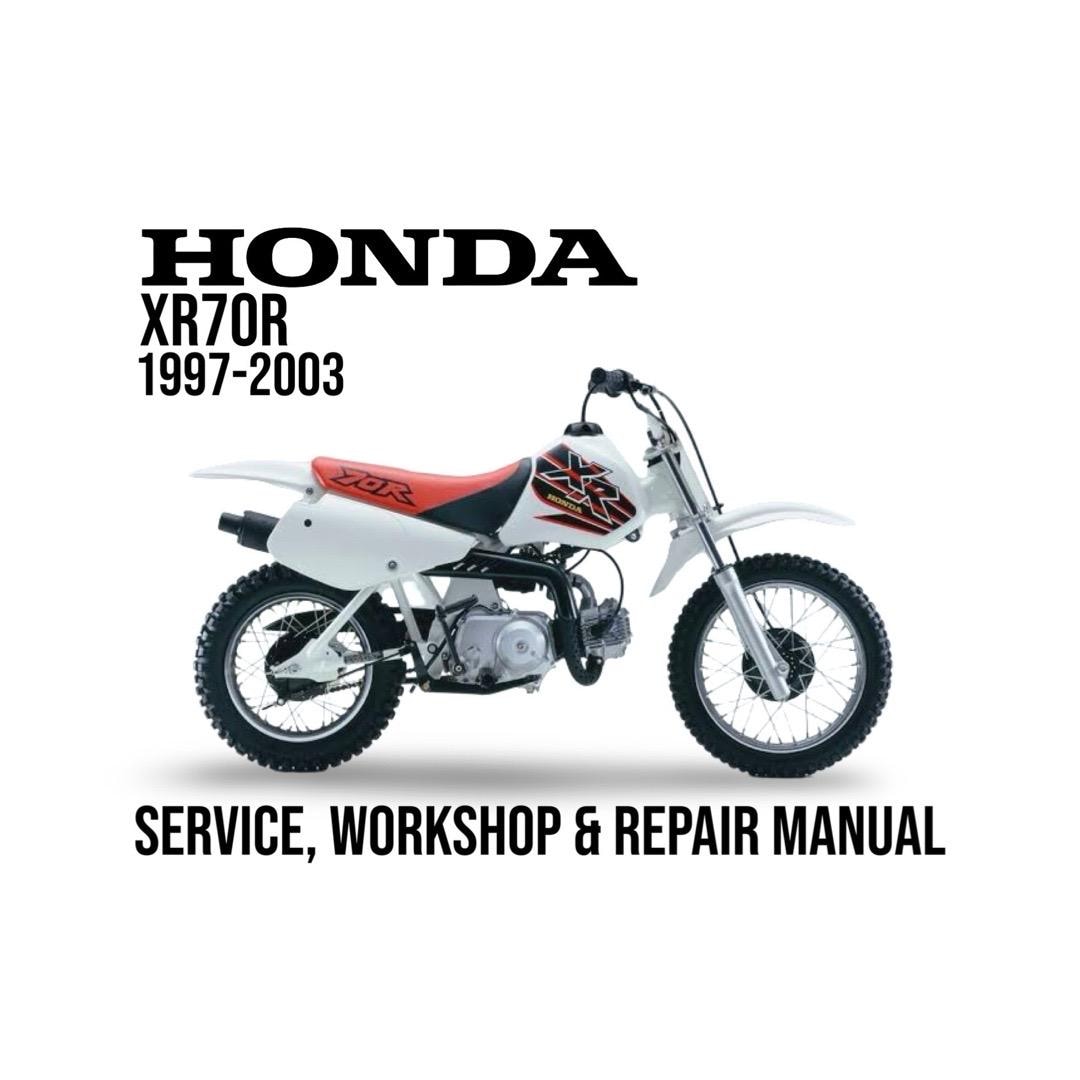 Honda XR70R 1997-2003 Service Workshop Repair Manual - Etsy