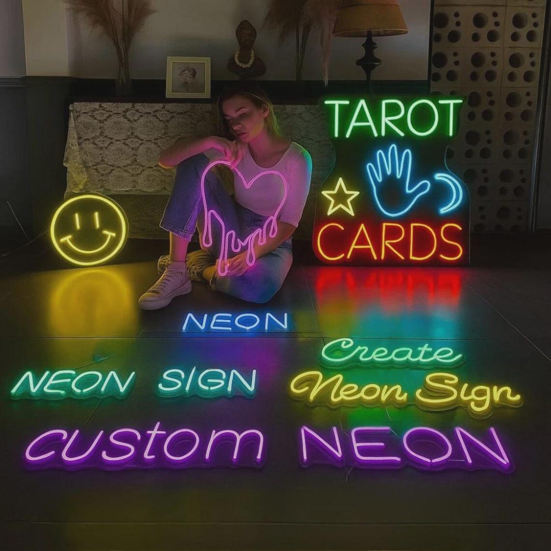 Custom Neon Sign Name Logo, Personalized LED Neon Light Wall Decor for ...