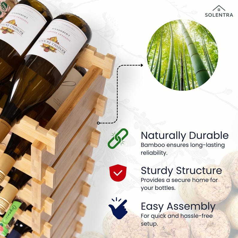 Modular Wooden Wine Rack – Stackable Rustic Wine Storage - Etsy