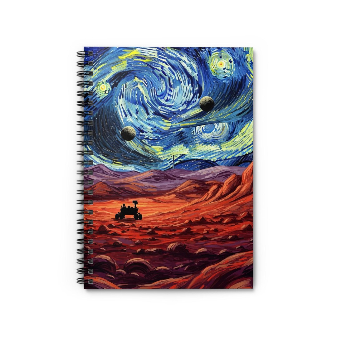 The Starry Mars Spiral Notebook - Etsy