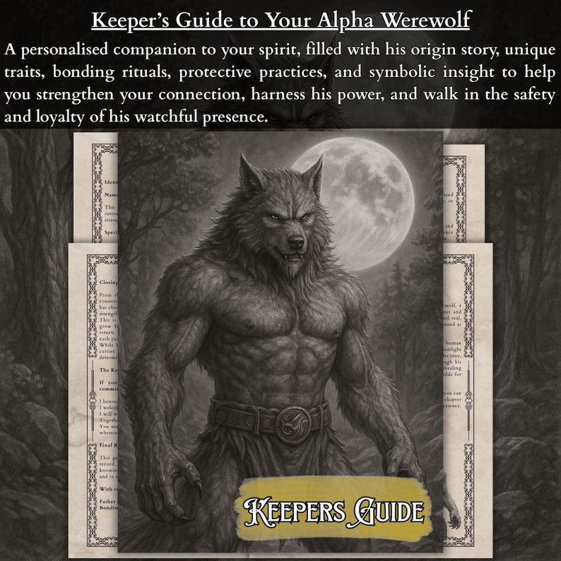 Ancient Male Alpha Werewolf Spirit Companion – Living Entity, Direct ...
