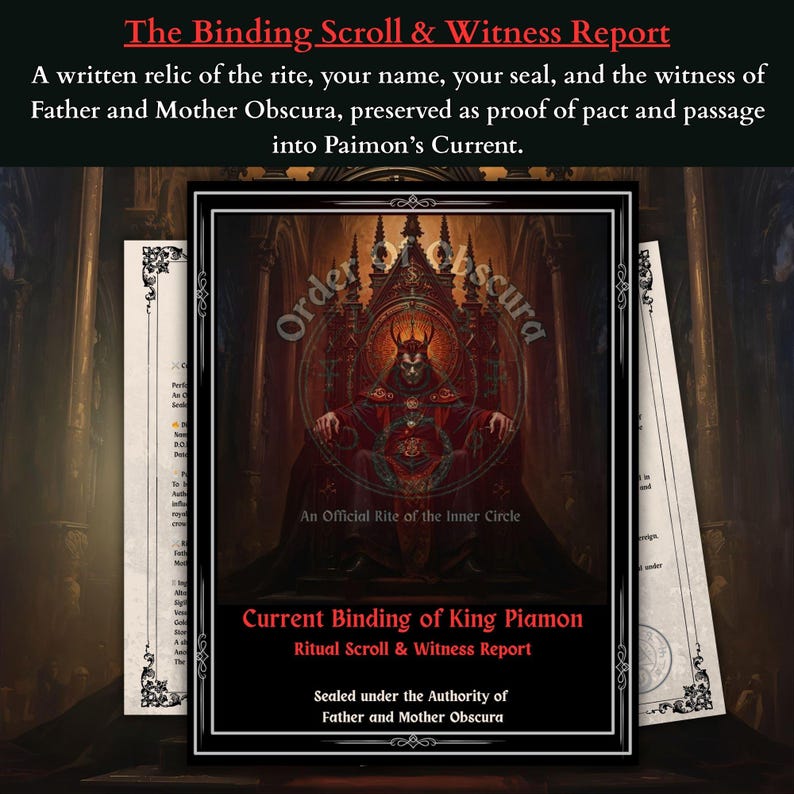 Paimon Binding Ritual Attunement - Goetia Demon King for Power ...