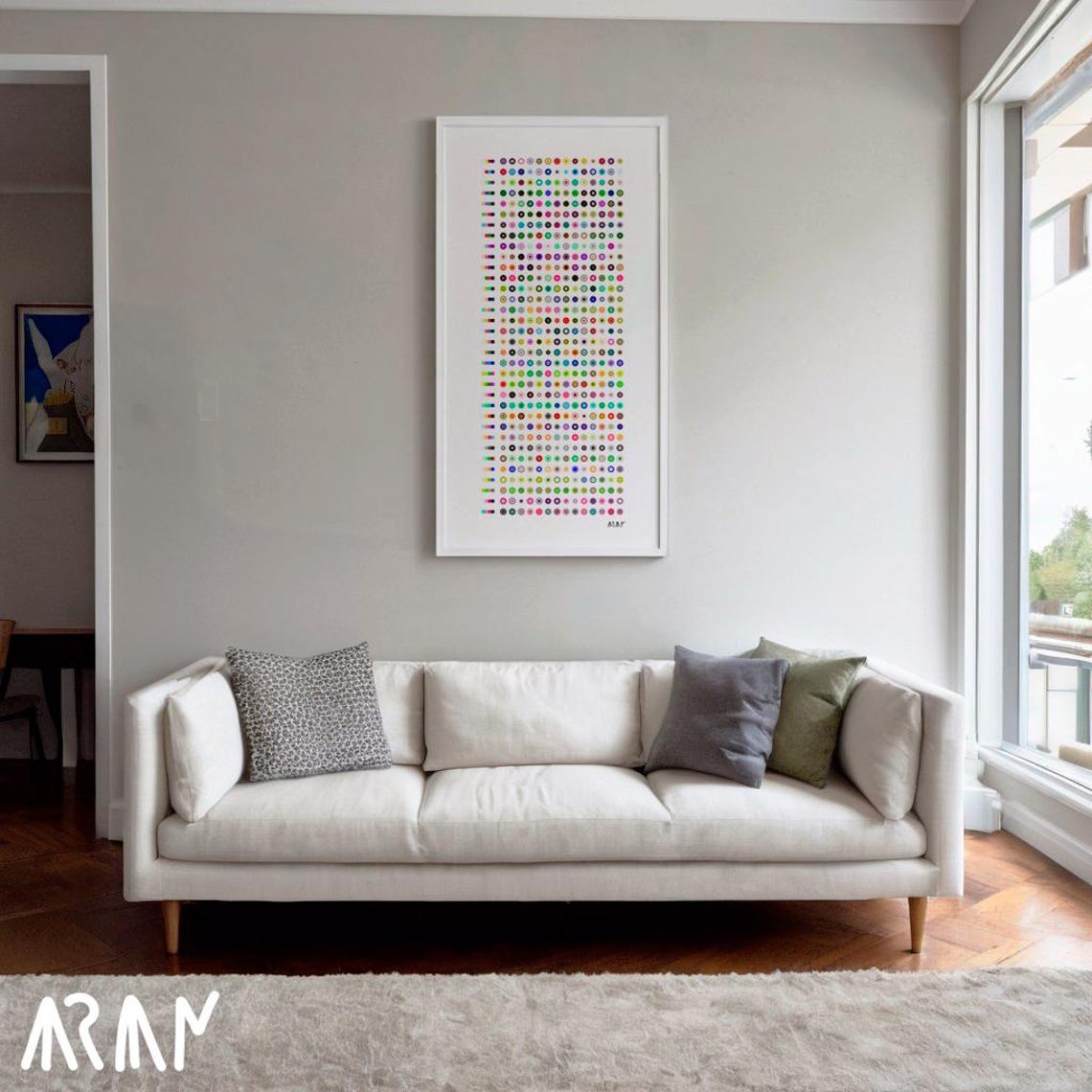 Vibrant Color Test Art Print – Abstract Modern Wall Decor - Etsy
