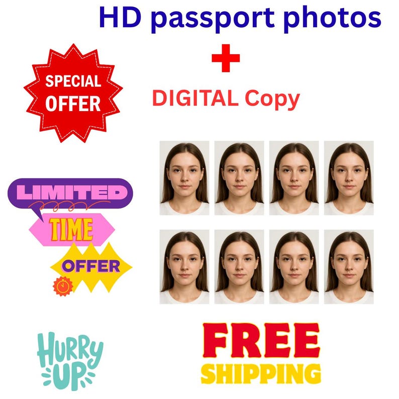 US Passport Photos | 2x2 Passport Photos | Printed & Pre-cut | US Visa ...