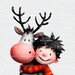 Winter Boy and Reindeer Clipart – Holiday JPG Set (instant Download) - Etsy