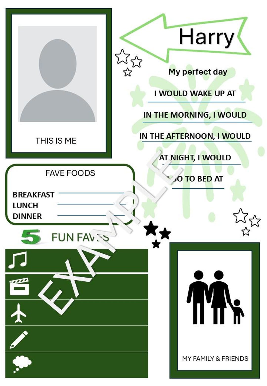 Personalized 'all About Me' Autism Poster: Non Verbal Communication ...
