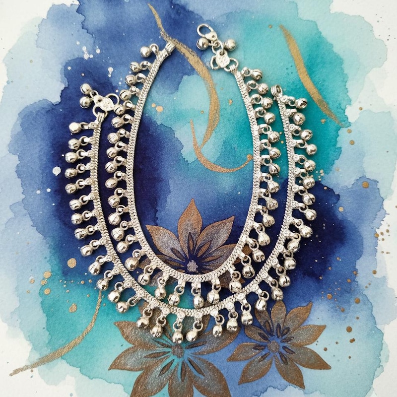 Anklets Girls Indian - Etsy UK