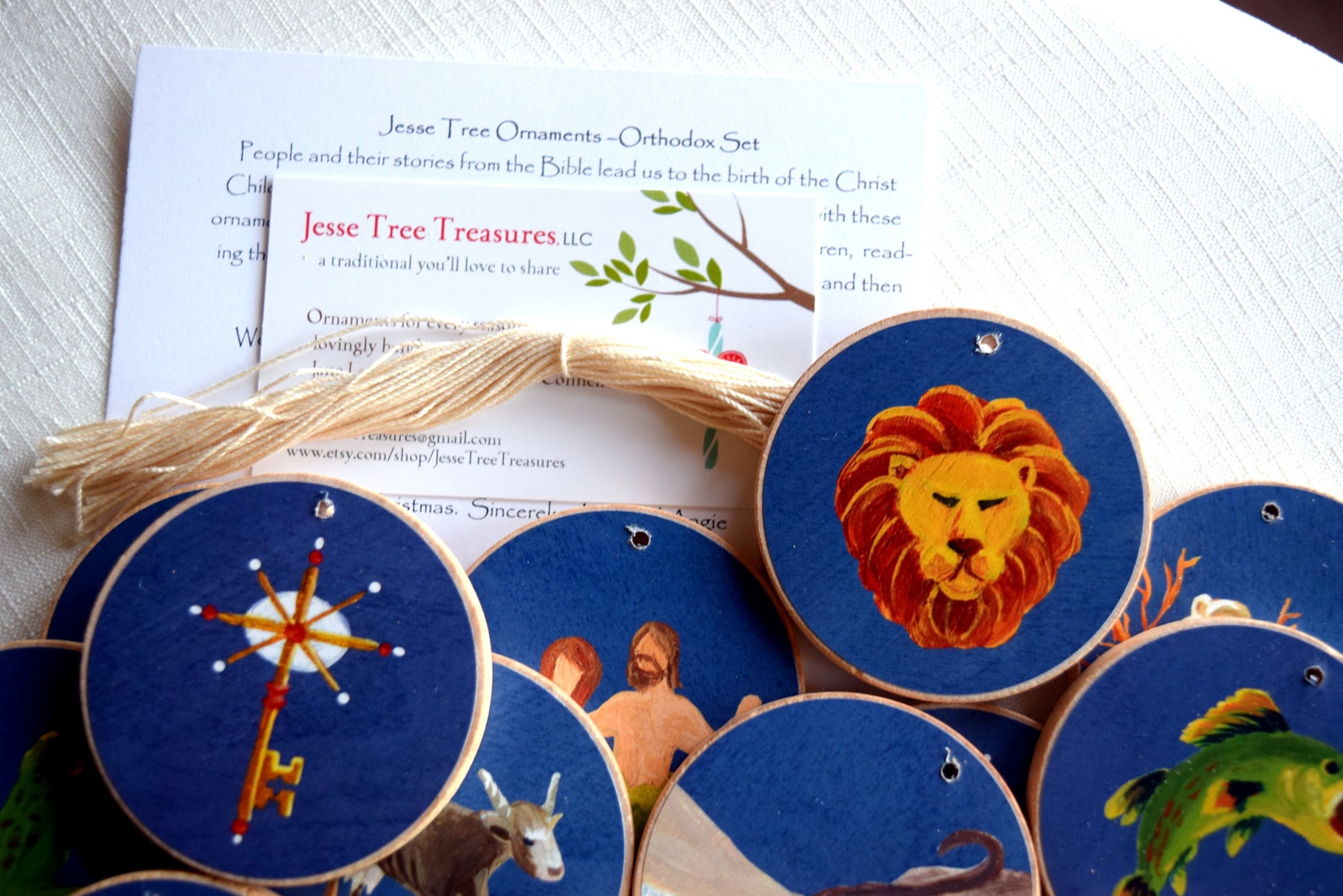 ORTHODOX Jesse Tree Ornaments 40 Days for Advent Christian Advent ...