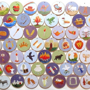 Jesse Tree Ornaments - List 2 Set for Unwrapping the Greatest Gift: A ...