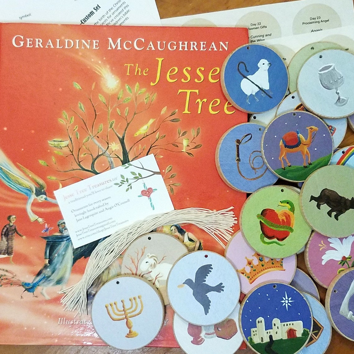 Custom Jesse Tree List 3 Coordinates to Jesse Tree Book | Etsy