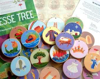 Jesse Tree Advent Calendar Printable Ornaments - Etsy