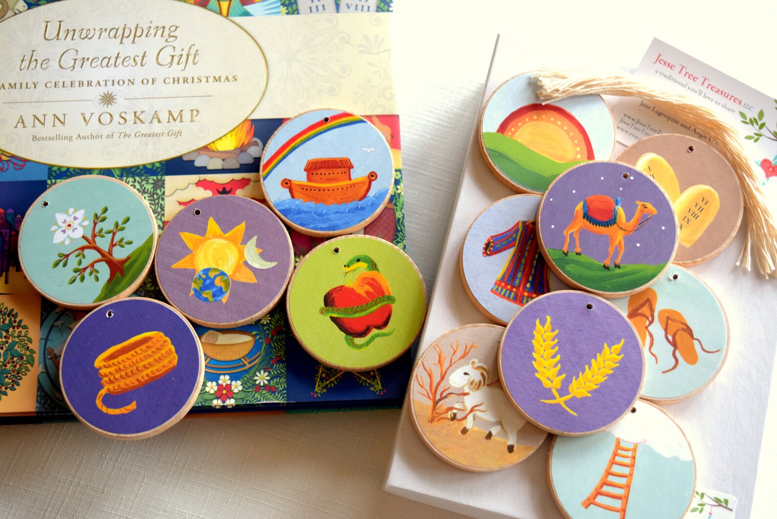 Jesse Tree Ornaments List 2 Set for Unwrapping the Greatest | Etsy