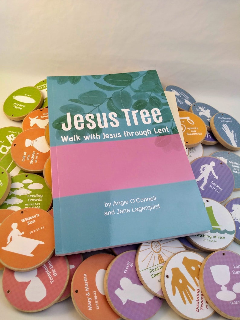 LENT Jesus Tree LARGE Ornament Size With 6x9 Book Walk With - Etsy