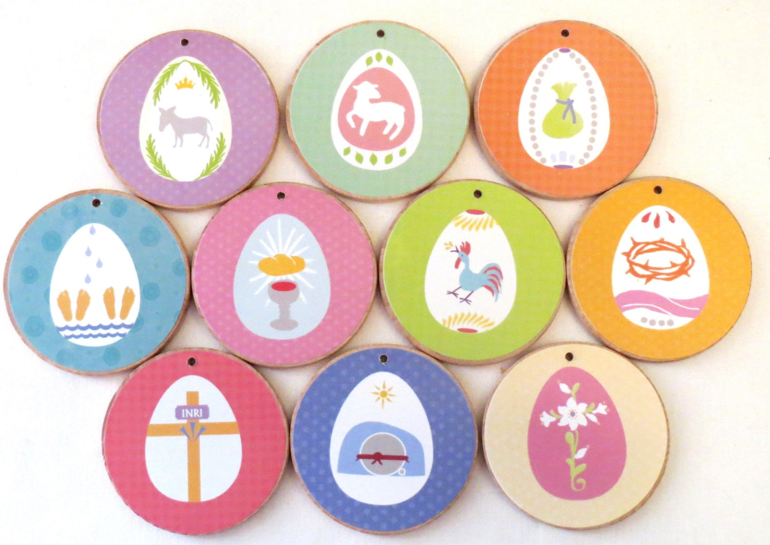 Holy Week Easter Egg Ornaments: Lent Devotion Set - Etsy