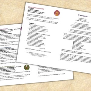 Advent O Antiphons Printable - Etsy
