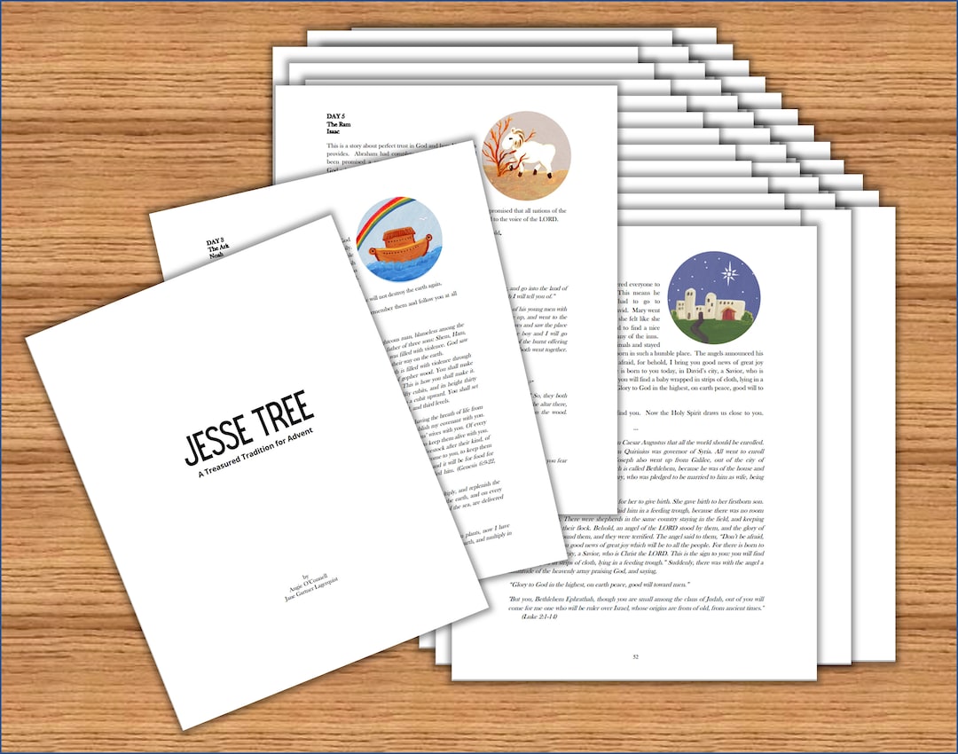 ADVENT Jesse Tree Book Digital Printable - Etsy