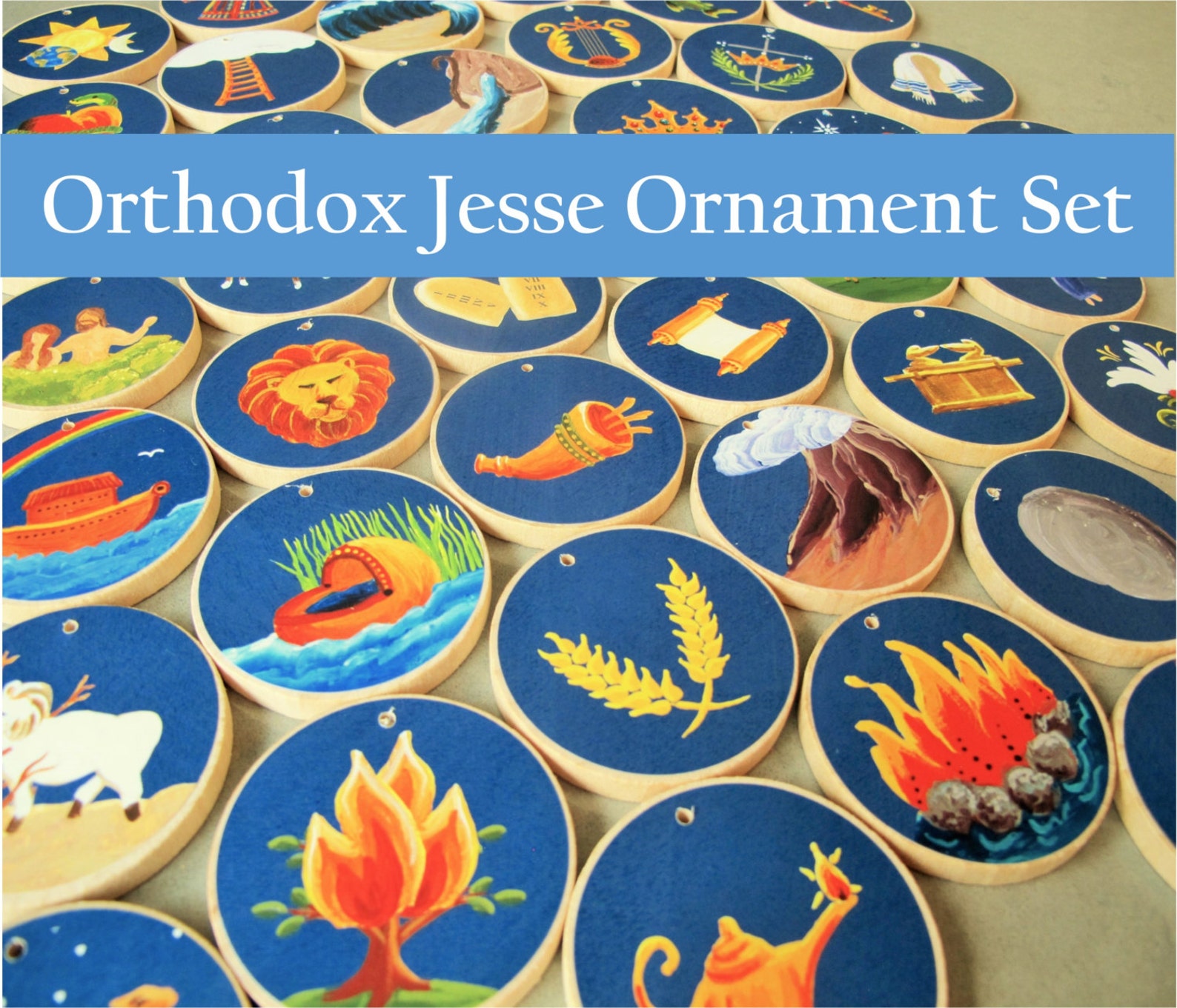 ORTHODOX Jesse Tree Ornaments 40 Days for Advent Christian Advent ...